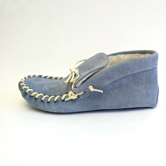 Sioux Mox | Shoes | Vintage Sioux Mox Moccasins Tri Stitch Blue Suede ...
